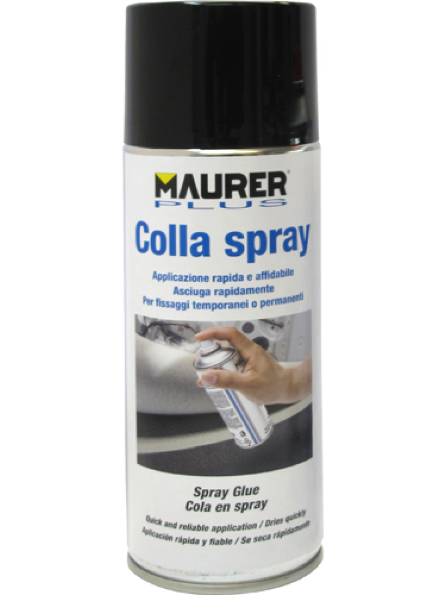 COLLA SPRAY REMOVIBILE/PERMANENTE MAURER - PER STENCIL FOTO TESSUTO ...